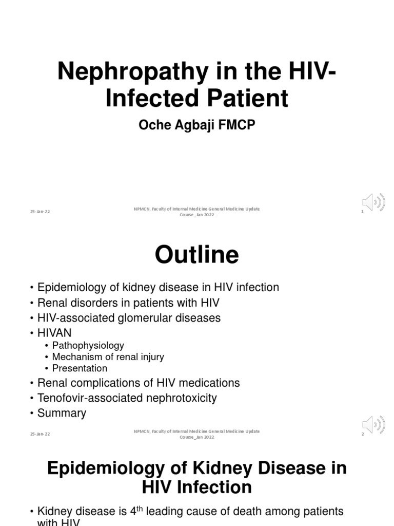 Nephropathy in The HIV-Infected Patient | PDF | Kidney Disease ...