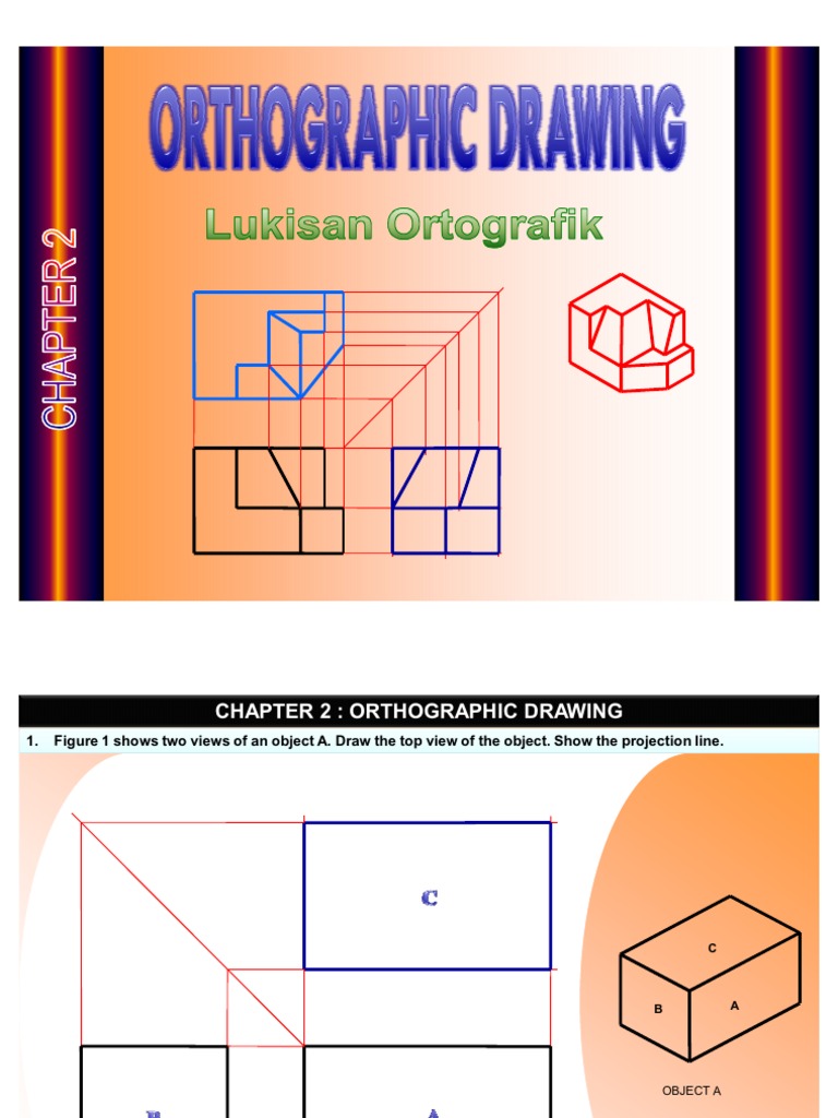 Orthographic Drawing Guide | PDF | Teaching Methods & Materials ...