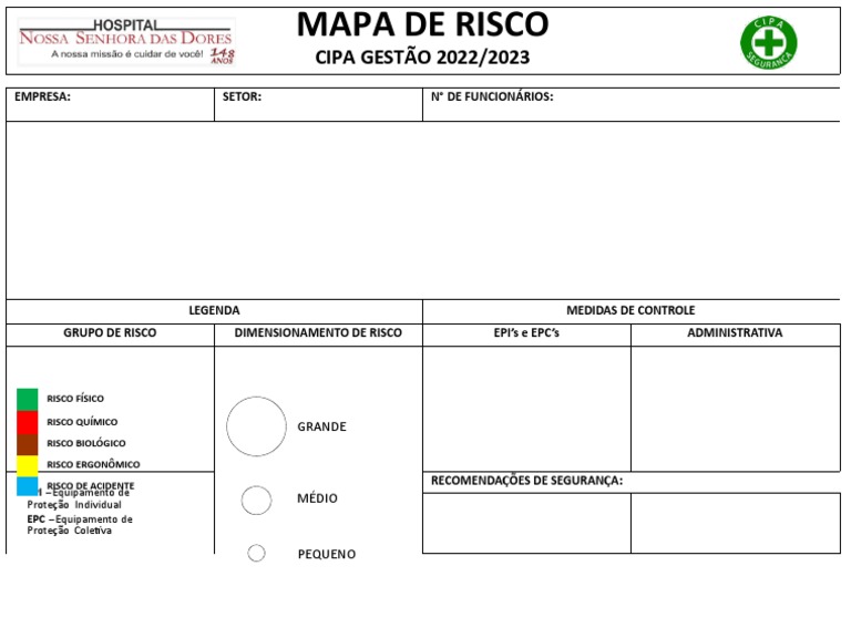 Modelo - Mapa de Risco | PDF