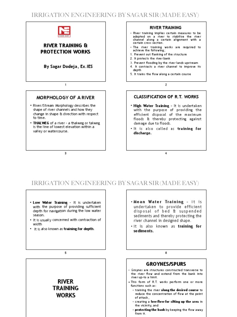 River Training Works | PDF | Levee | River