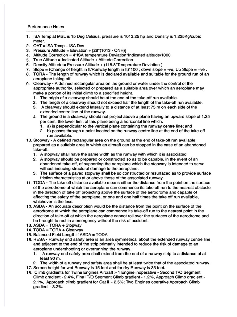Airbus A320 Performance Notes Compress 3 | PDF | Takeoff | Runway