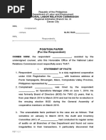 Position Paper NLRC | PDF | Employment | Labor
