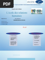 L'École des Relations Humaines expliquée | PDF | Motivation | Motivant