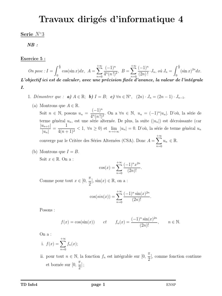 Correction Exo 5 Nouveau | PDF | Analyse complexe | Limite (mathématiques)