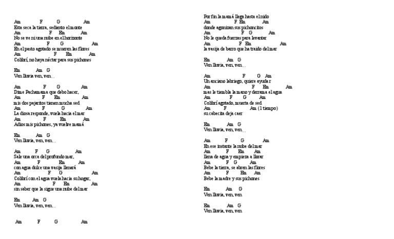 El Colibri y La Lluvia | PDF