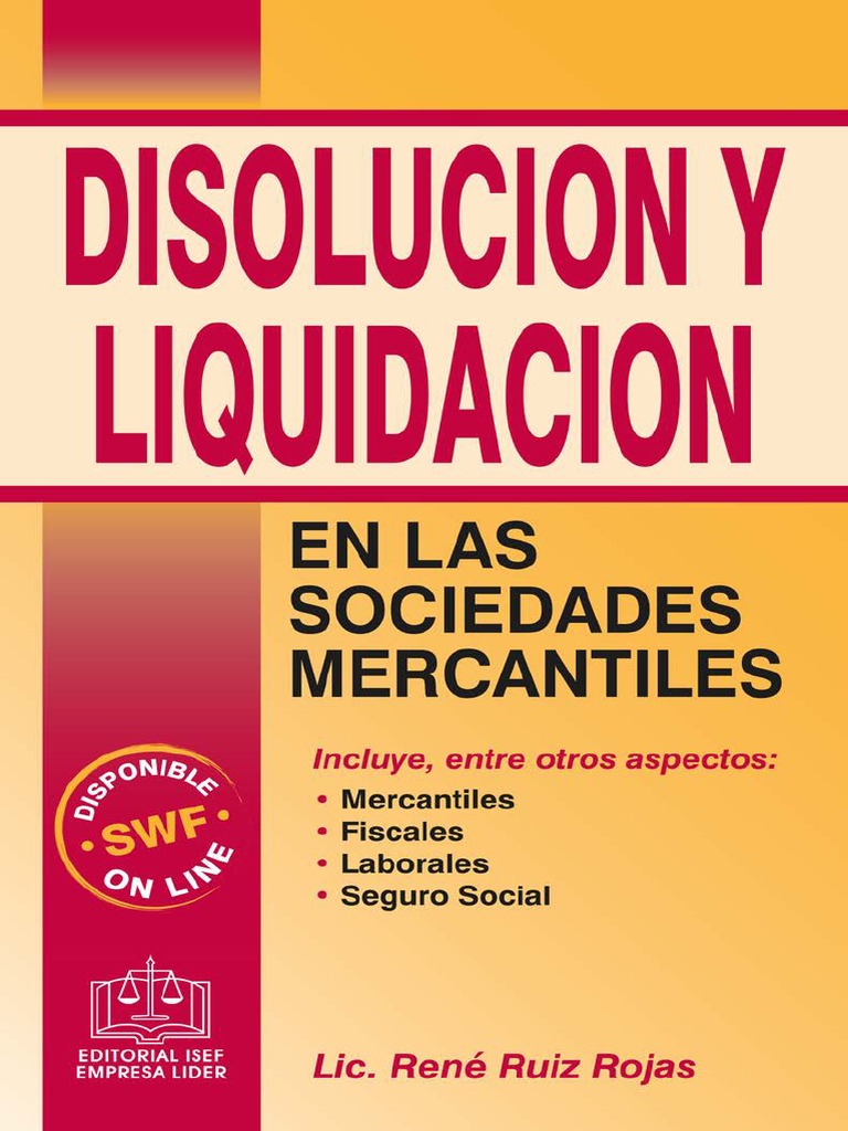 Disolución y Liquidación en Las Sociedades Mercantiles | PDF