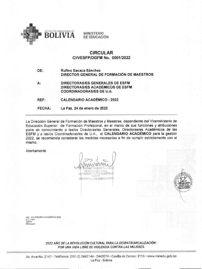 Circular Ci Vesfp DGFM 001 22 | PDF