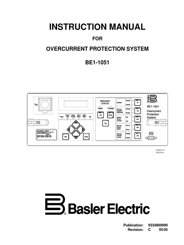 Basler 1051 | PDF | Switch | Digital Signal Processing
