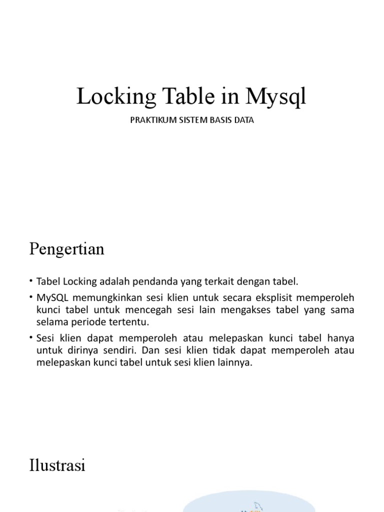 Locking Table in Mysql | PDF