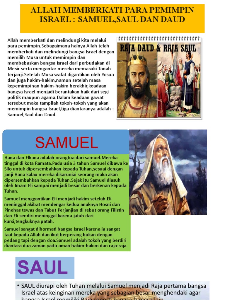 Pemimpin Israel: Samuel, Saul, dan Daud | PDF