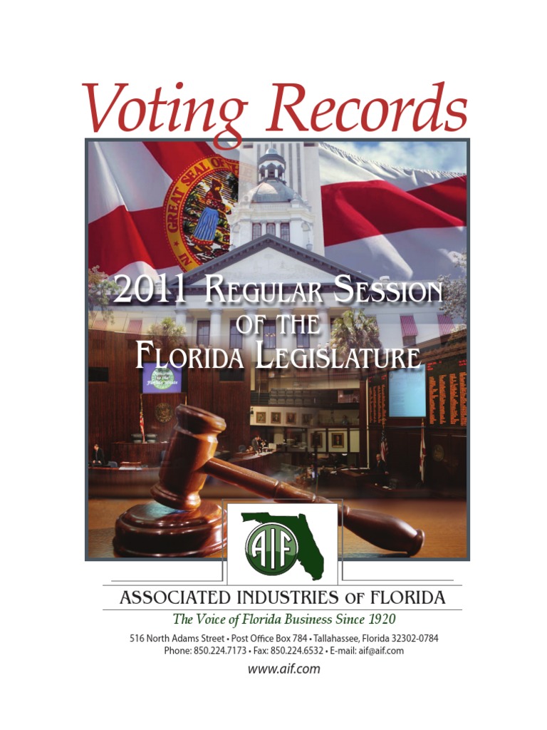 Voting Records: 2011 R S F L | PDF | United States House Of ...