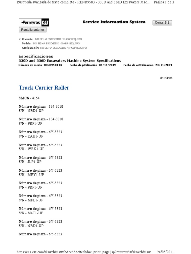 Track Carrier Roller | PDF | Negocios | Informática