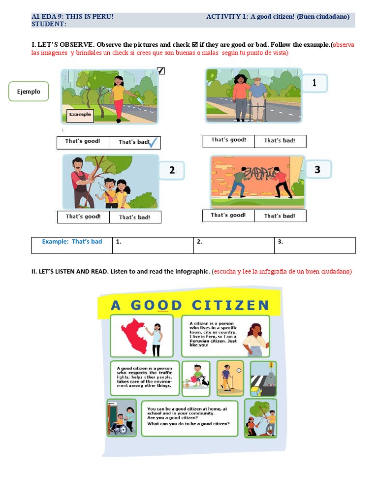 A GOOD CITIZEN (Buen Ciudadano) | PDF | Relaciones personales, crianza ...