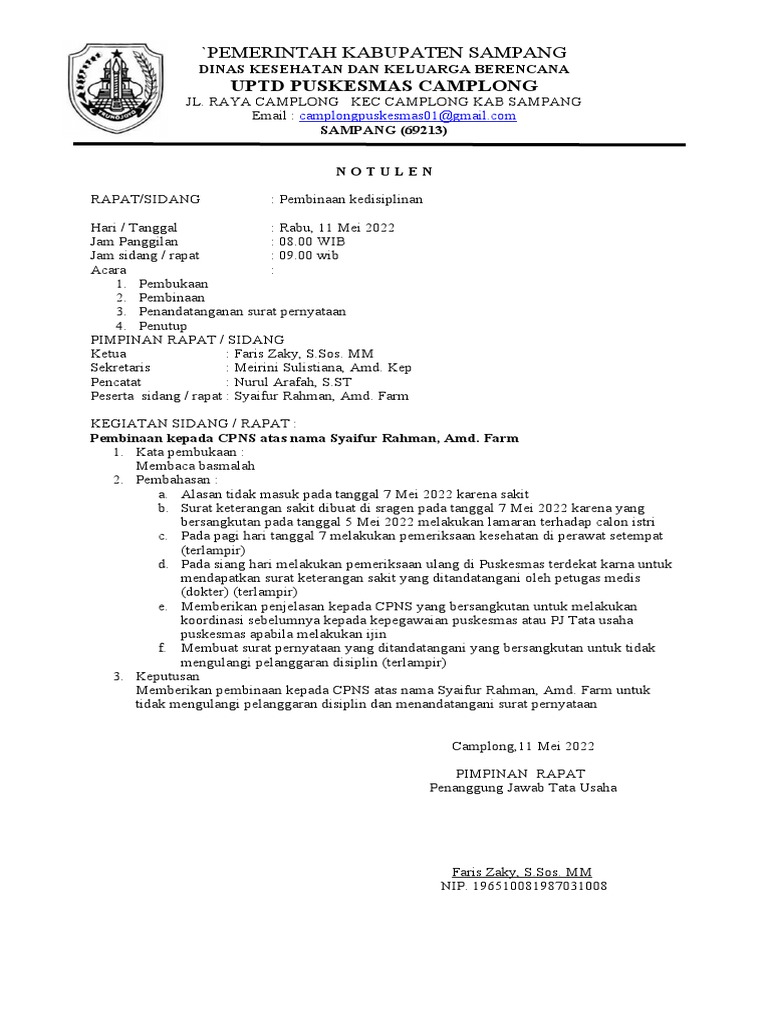 NOTULENSI | PDF