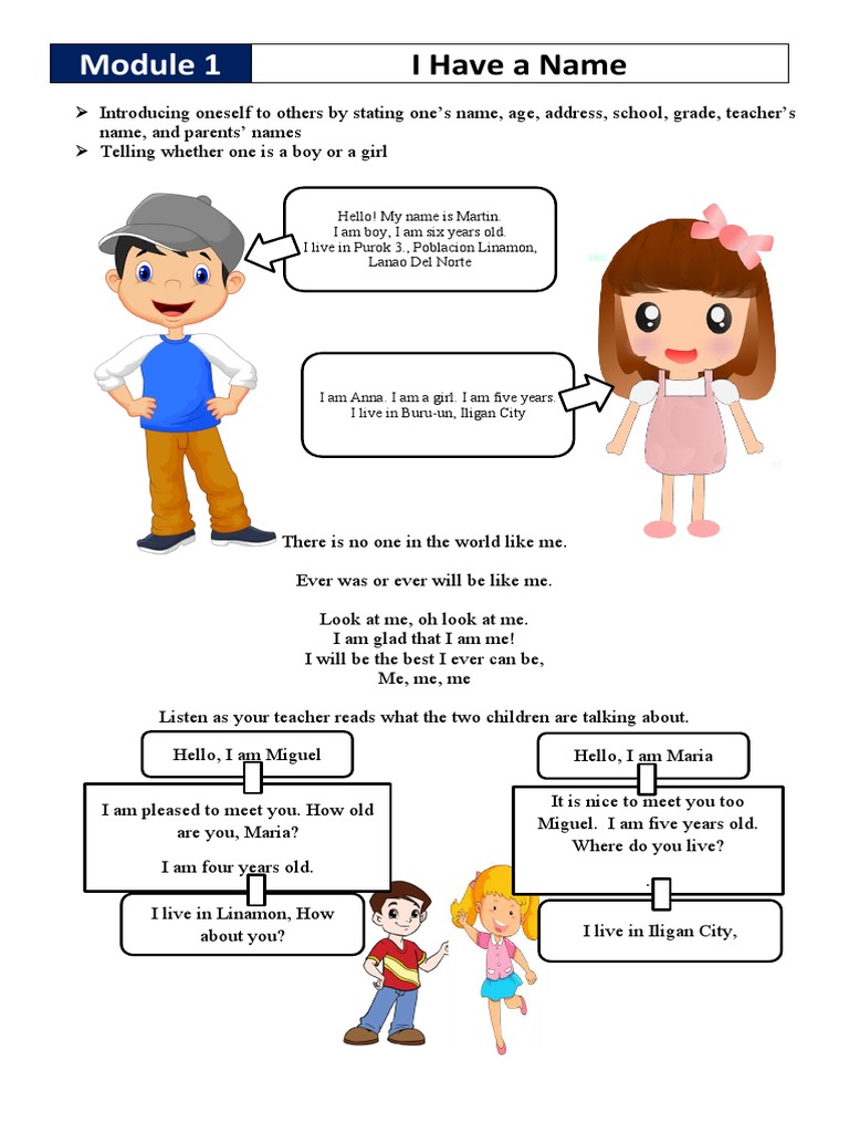 English Kinder Modules (1st Quarter) | PDF | Fruit