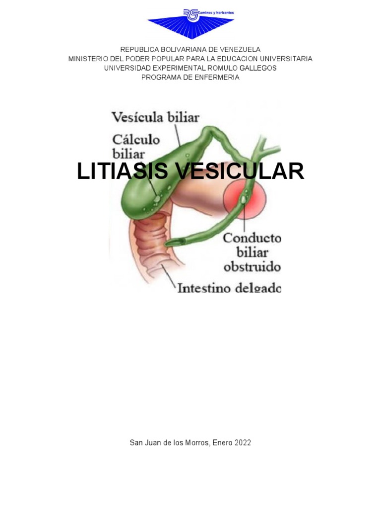 Proyecto Caso Clinico Litiasis Vesicular | PDF | Especialidades Medicas ...