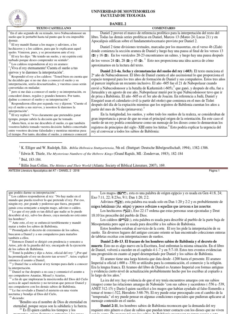 Interpretación del Sueño de Daniel | PDF | Daniel (figura bíblica)