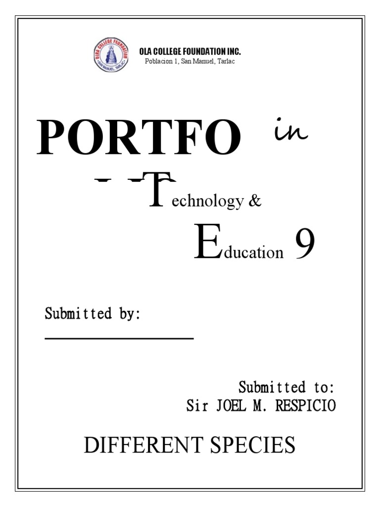 Portfolio in TLE 8 | PDF