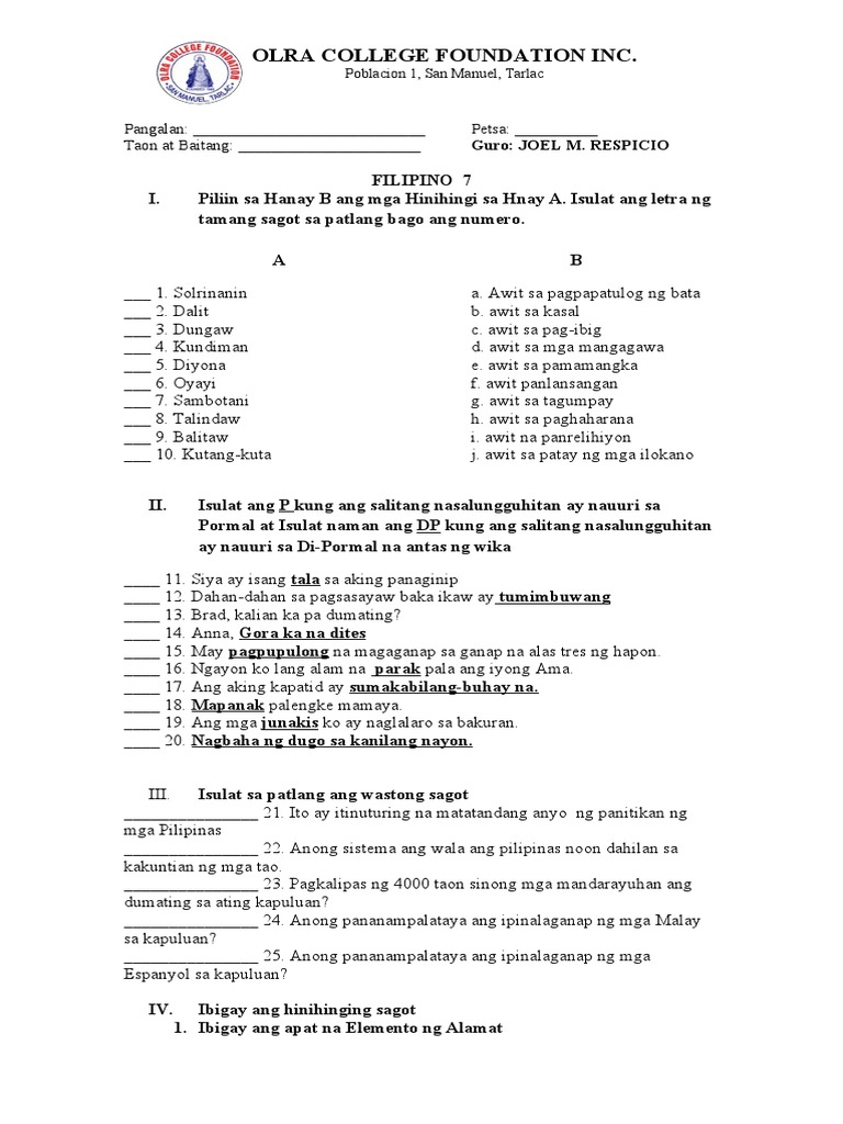 2nd Final Exam | PDF