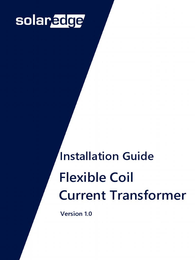 Flexible Coil Current Transformer Installation Guide | PDF | Inductor ...
