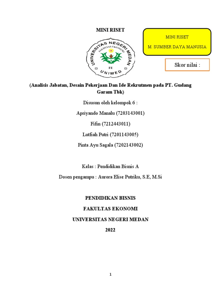 MR MSDM Kel. 6 | PDF