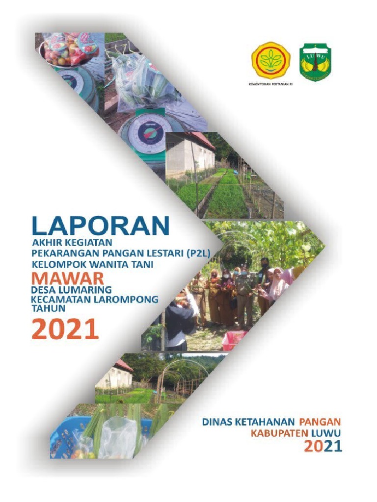 Laporan Akhir Pekarangan Pangan Lestari P2L KWT Mawar Lumaring NEW | PDF