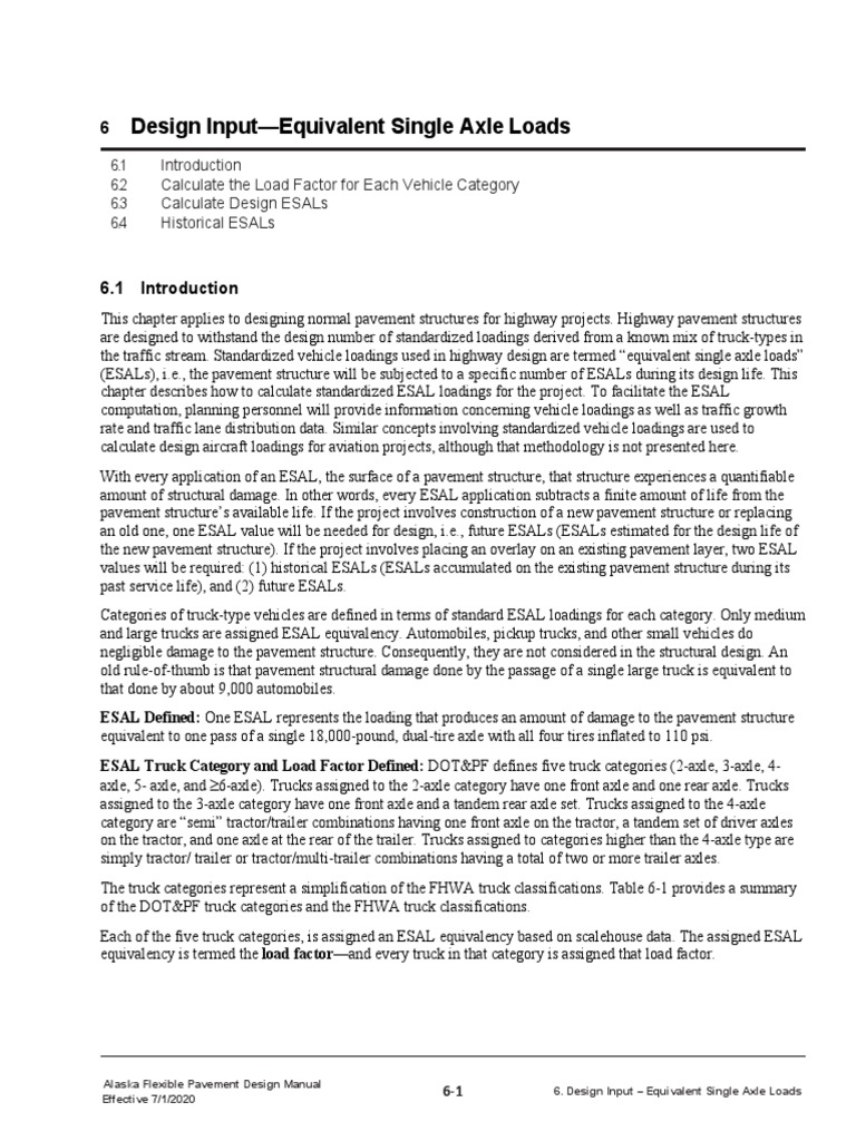 Design Input-Equivalent Single Axle Loads | PDF | Truck | Axle