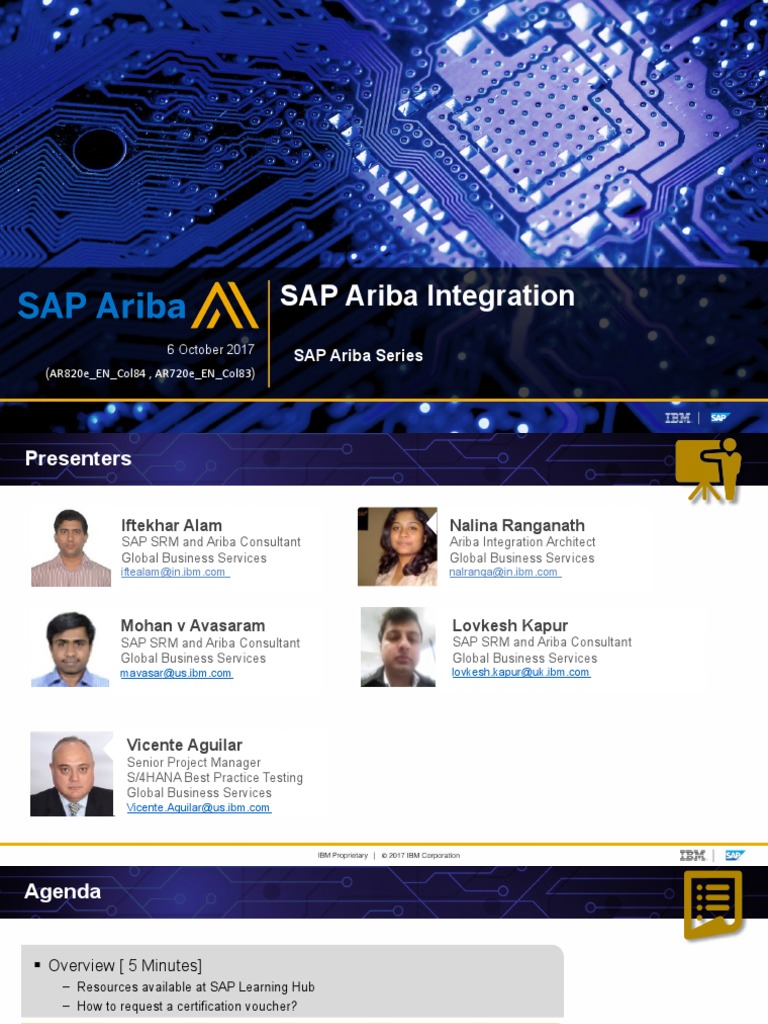 SAP Ariba Integration Overview Guide | PDF | Procurement | Cloud Computing