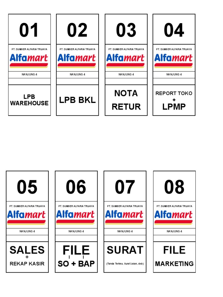 12 Odner + Buku Expedisi (LABEL) AGKF | PDF