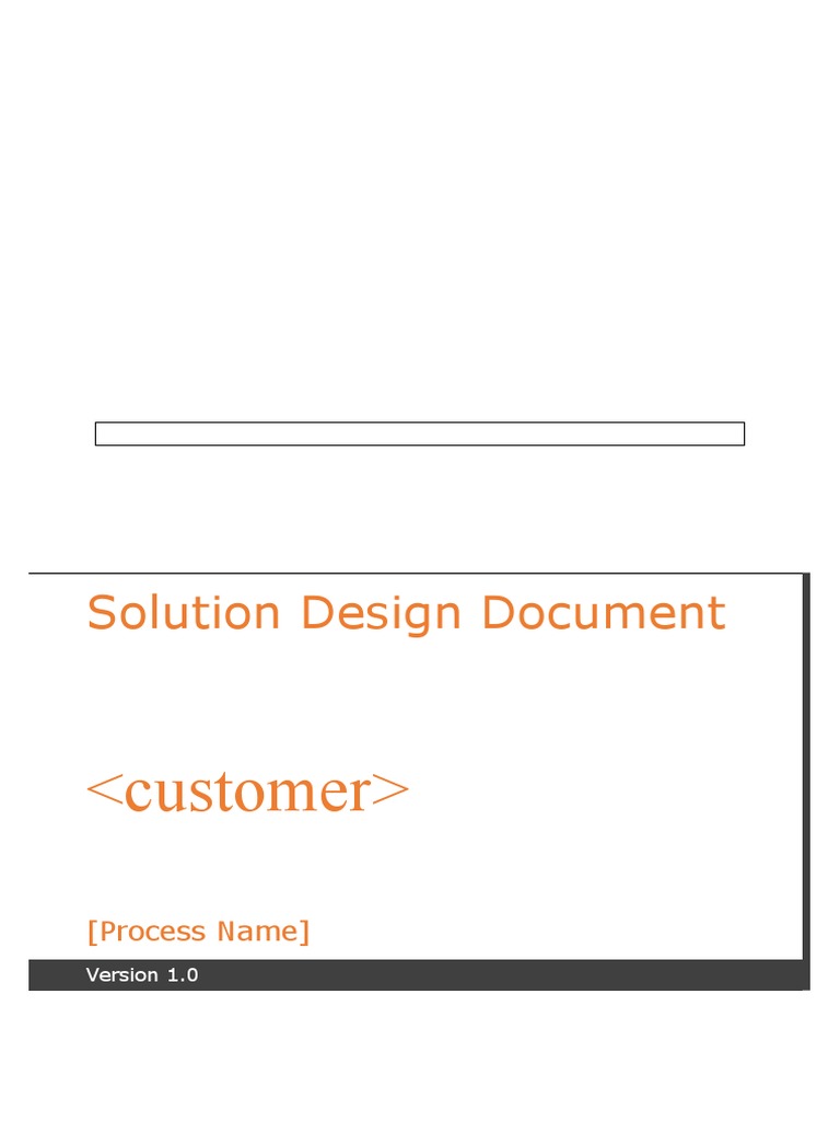 Solution Design Document (SDD) | PDF | Computer File | Application Software