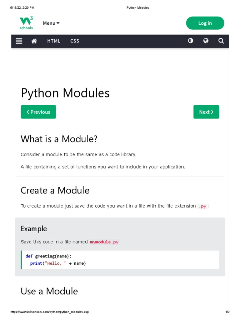 Python Modules: What Is A Module? | PDF | Python (Programming Language) | J Query