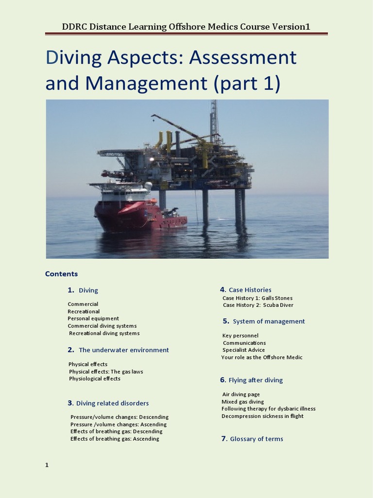 Offshore Medics Diving Course Overview | PDF | Scuba Diving | Pressure