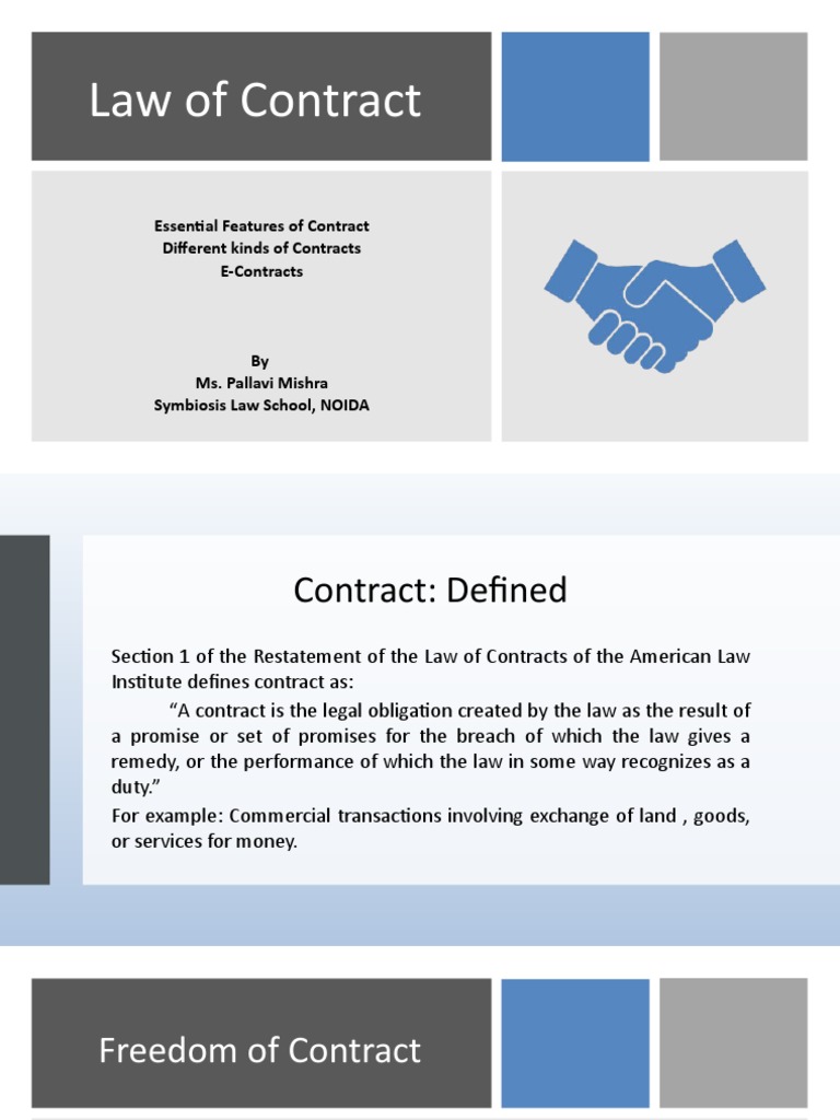 Introduction To Law of Contracts | PDF | Websites | Civil Law (Legal ...