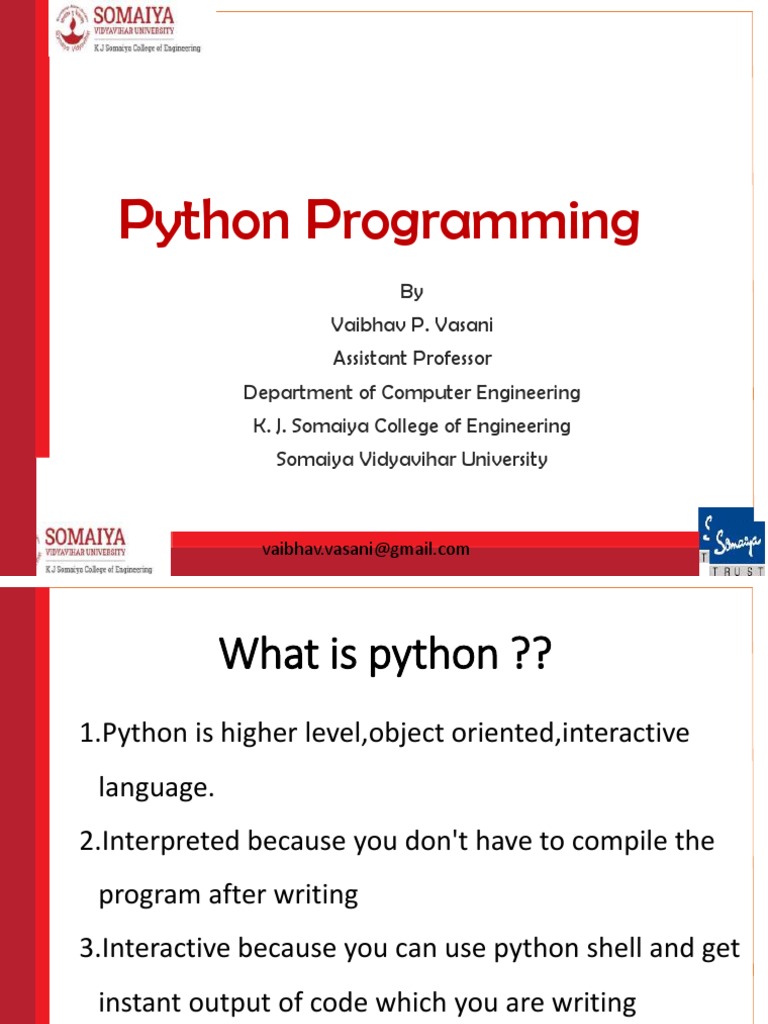 01 Python Basics | PDF | Python (Programming Language) | Variable (Computer Science)