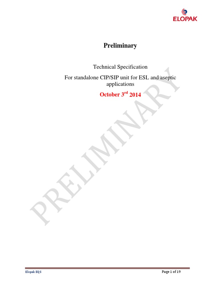 Functional Specification CIP - SIP Kit - V1 | PDF