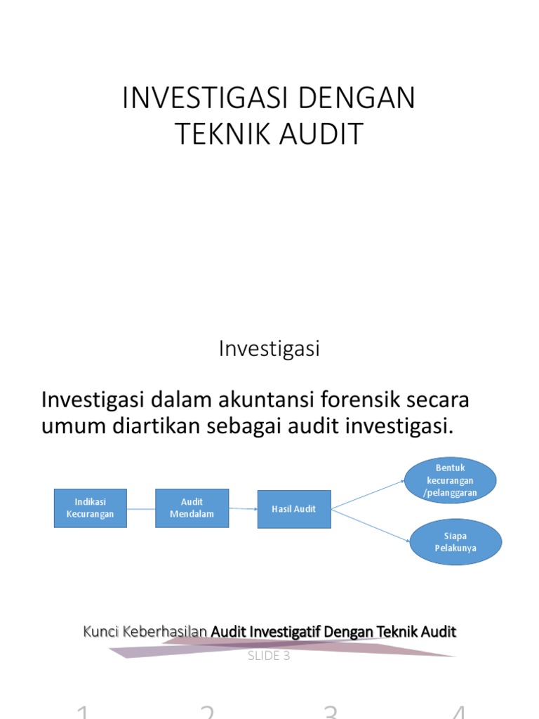 Investigasi Dengan Teknik Audit | PDF