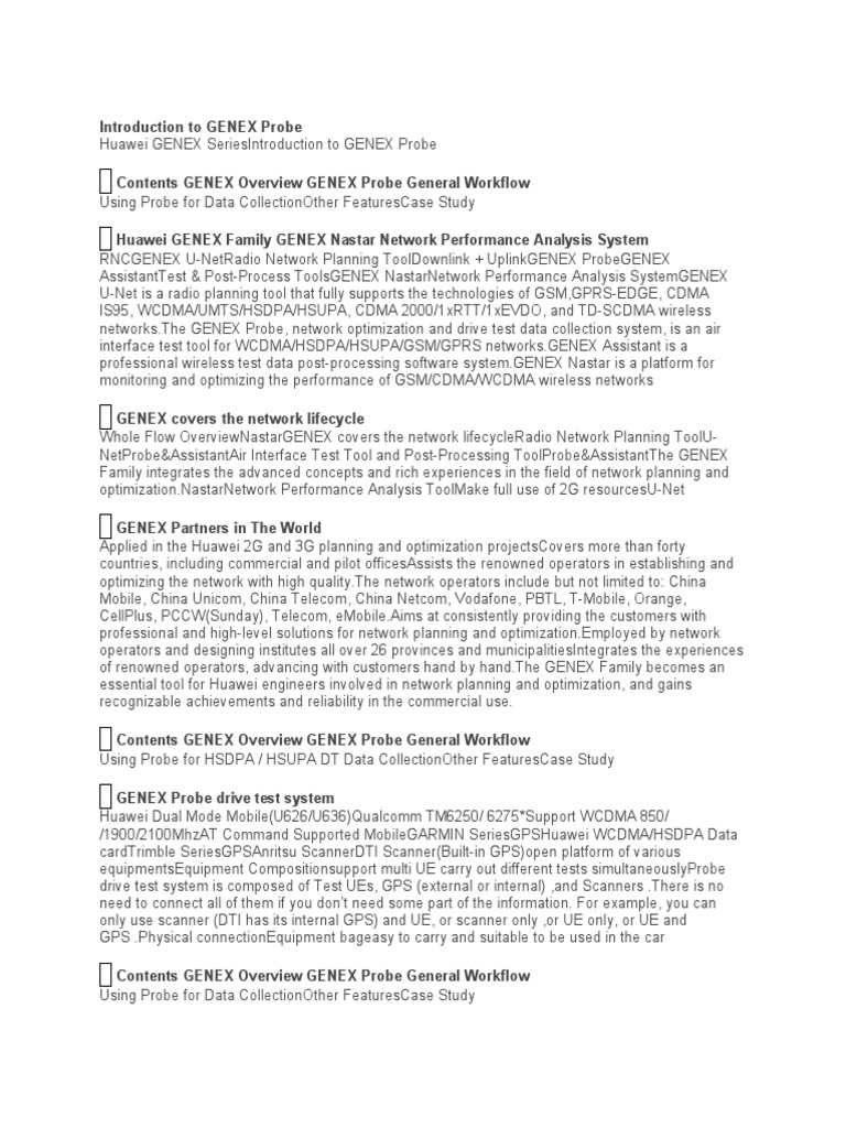 Introduction To GENEX Probe | PDF | Windows Vista | Microsoft Windows
