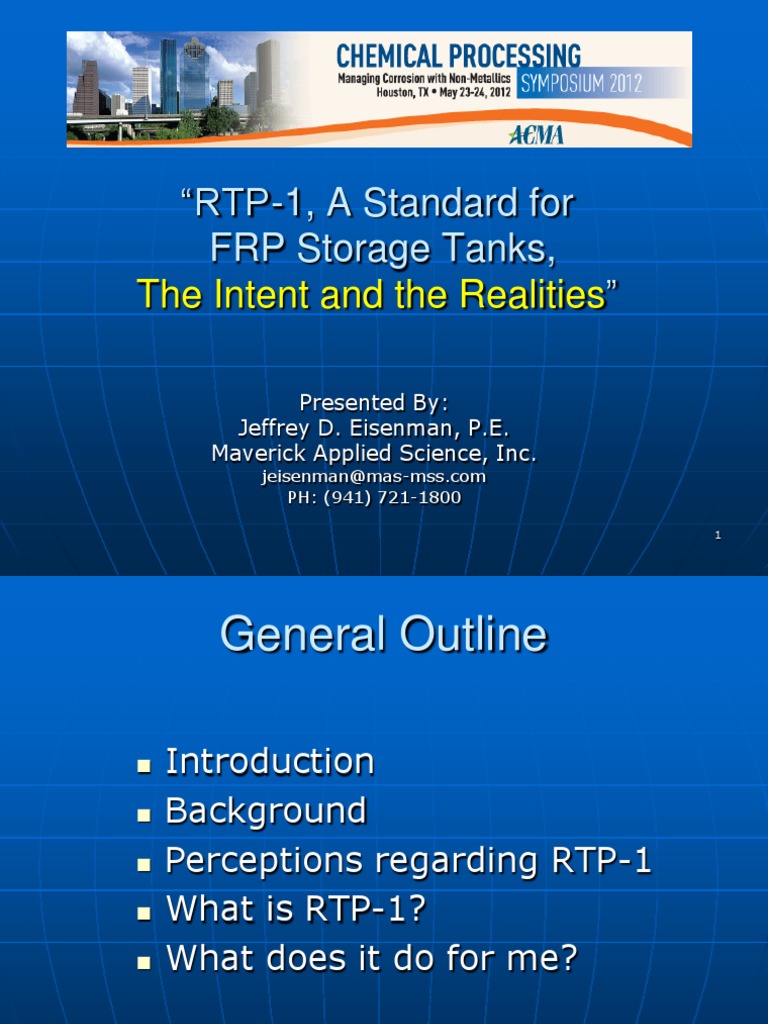 ASME RTP-1-a-Standard-for-FRP-Storage-Tanks | PDF | Specification ...
