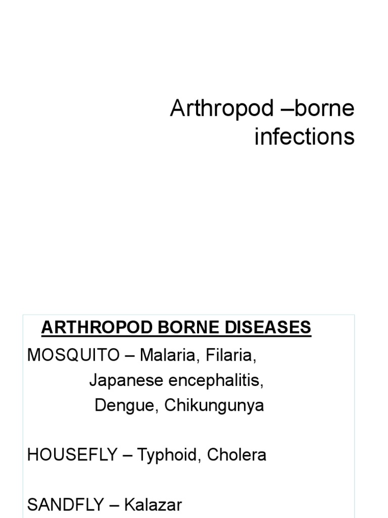 Arthropod Borne Infections - MHA (12 Files Merged) | PDF | Palliative ...