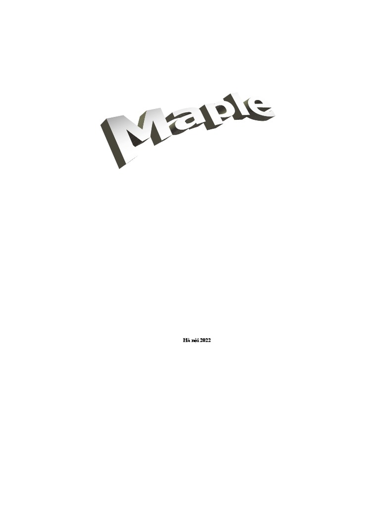 2022 Maple Basic | PDF