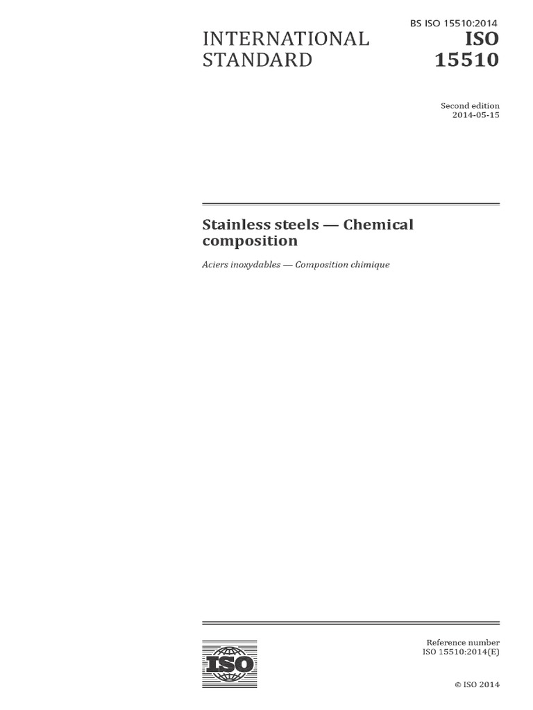 ISO 15510 - Part 1 | PDF