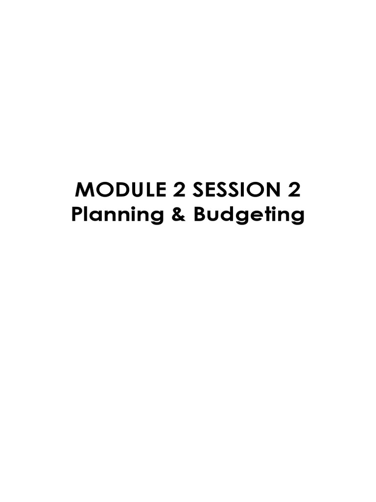 M2S2 Session Guide | PDF | Expense