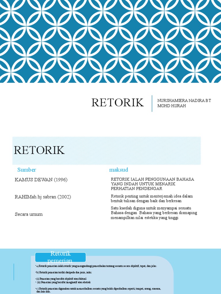 Retorik BM Sem3 | PDF