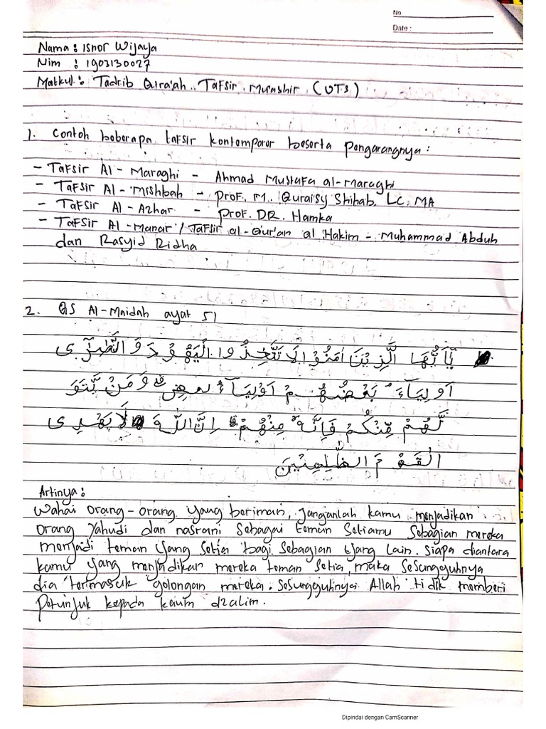 Uts Tadrib Isnor Wijaya | PDF