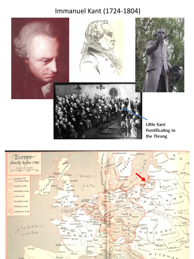 Immanuel Kant (1724-1804) : Little Kant Pontificating To The Throng ...
