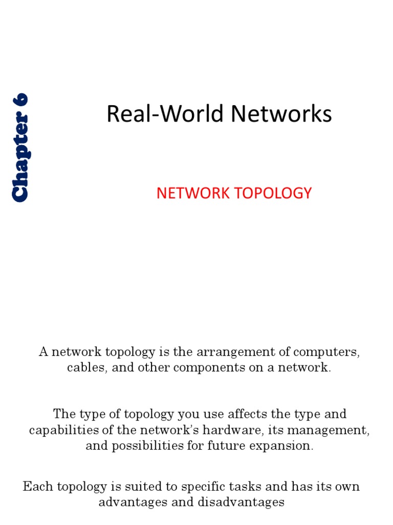 CHAPTER 6-NETWORK TOPOLOGY-Real-World Networks | PDF | Network Topology ...