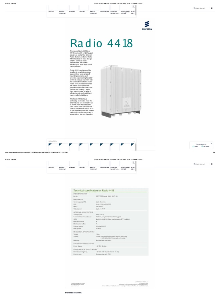 Radio 4418 | PDF