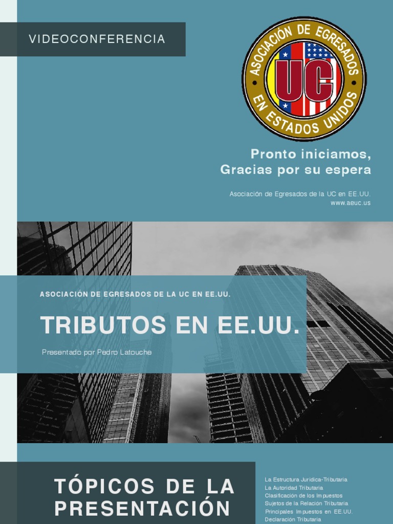 Presentación Sobre Tributos en EEUU | PDF | Impuestos | Corporaciones