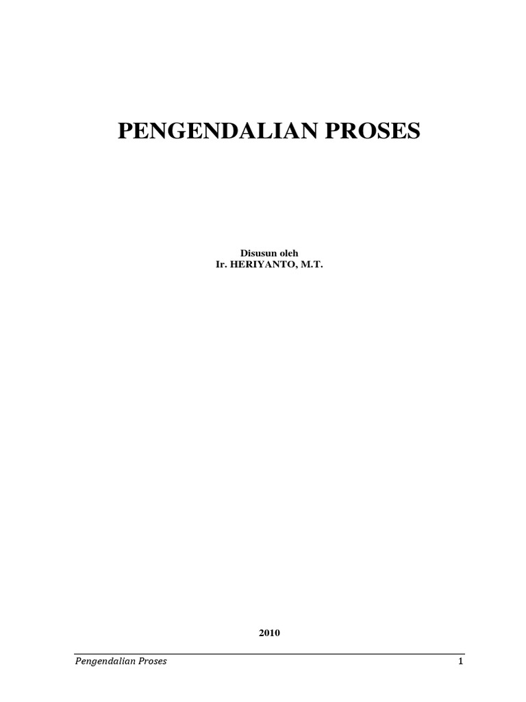 Pengendalian Proses | PDF