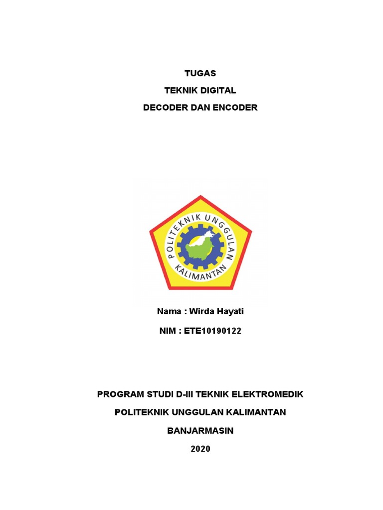 Teknik Digital DECODER ENCODER | PDF